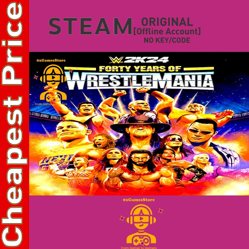 WWE 2K24 40 Years of Wrestlemania Steam Global Full Access in OFFLINE ...