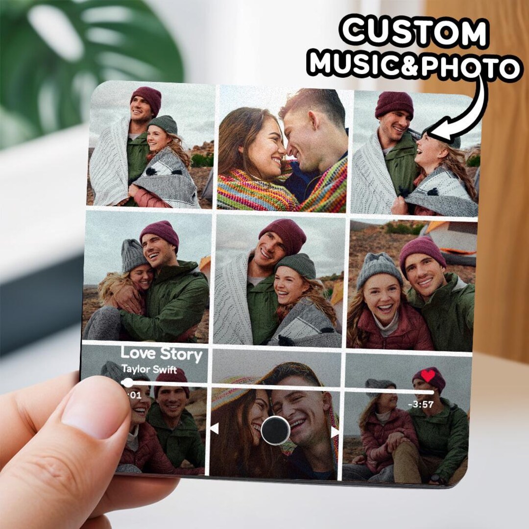 Music Photo Fridge Magnet Personalized Photo Album Fridge Magnet With ...