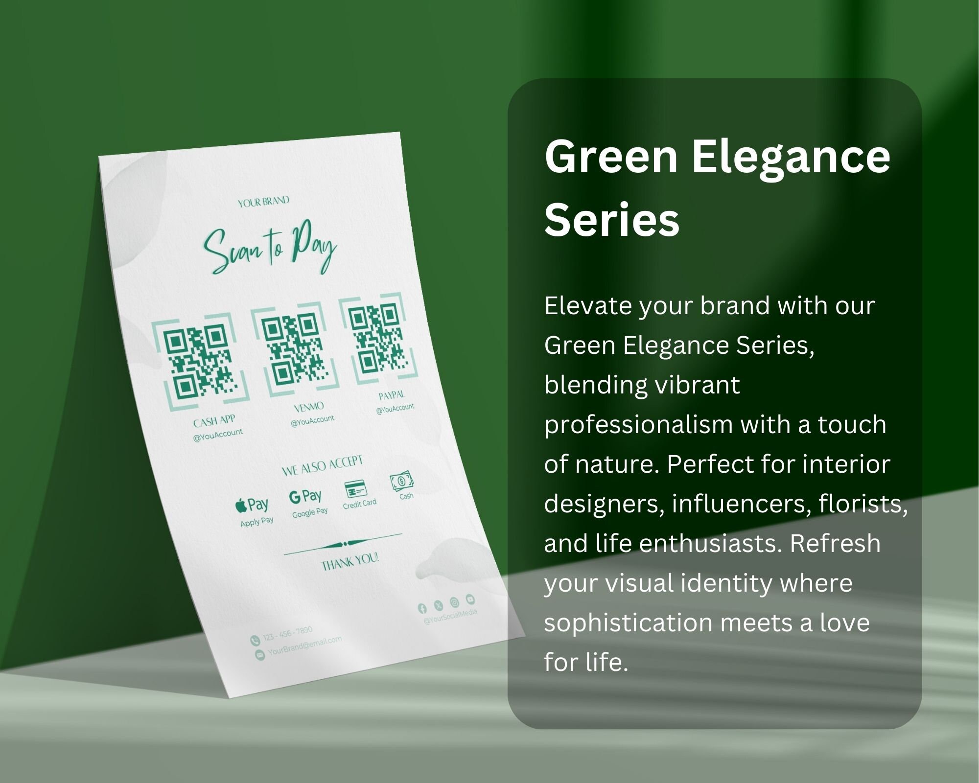 Small Business Menu Editable Template, Price List, Branding Kit, Canva ...