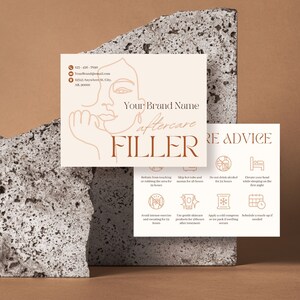 Filler Aftercare Card Template, Editable Care Instructions, Printable ...