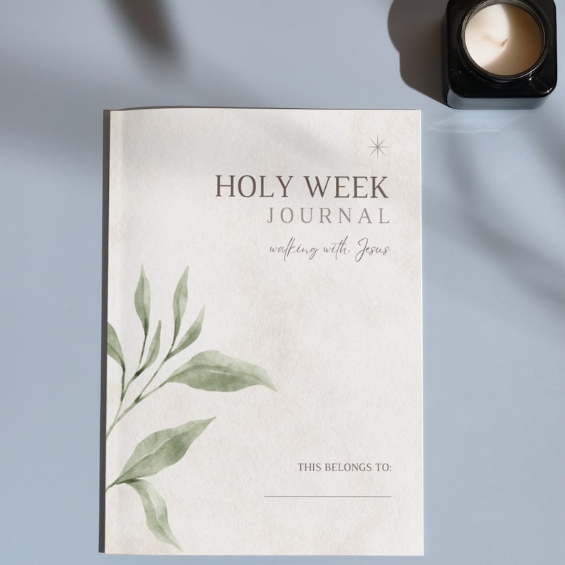 Walking With Jesus Holy Week Journal Printable | Holy Week Reflection ...