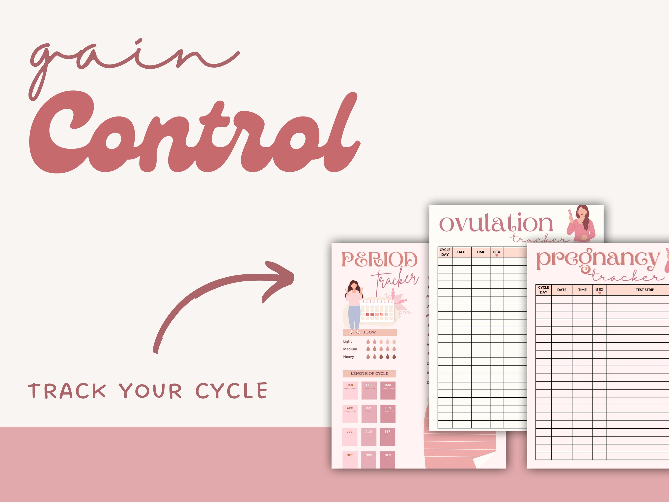 PCOS Journal Tracker Printable | PCOS Symptom | Period Tracker ...