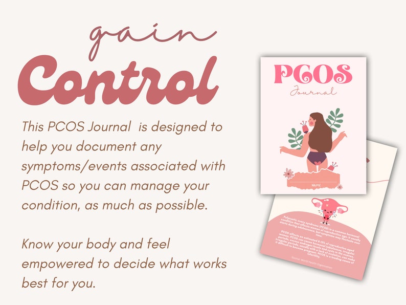 PCOS Journal Tracker Printable | PCOS Symptom | Period Tracker ...