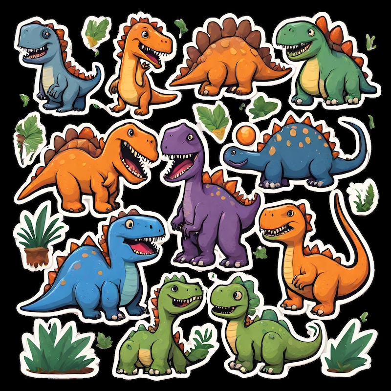 Dinosaur Decals - Etsy