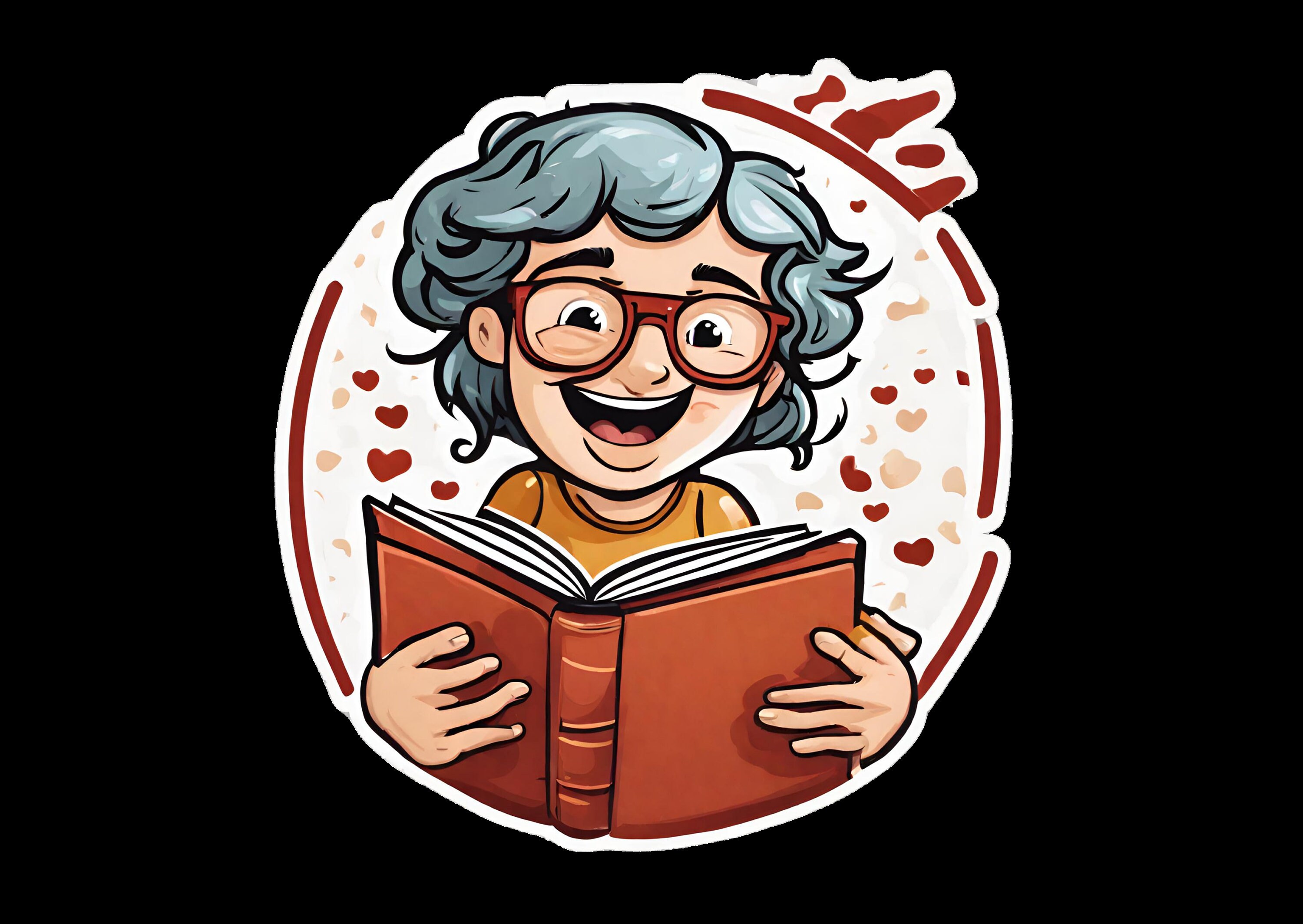 Happy Readers DIY Stickers Pack - 30 PNG Bookish Decals, Instant ...
