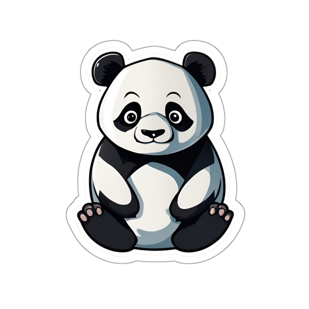 Panda Stickers - Cute Panda Bear Kiss-cut, Glossy Finish, 3M Adhesive ...