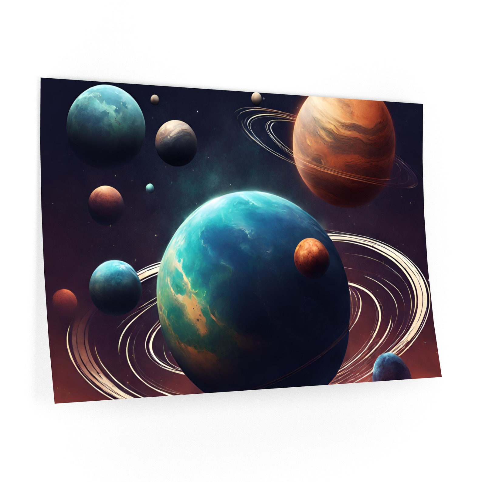 Planets Decal - Easy Apply Indoor Wall Decal, Universe-themed Boys ...