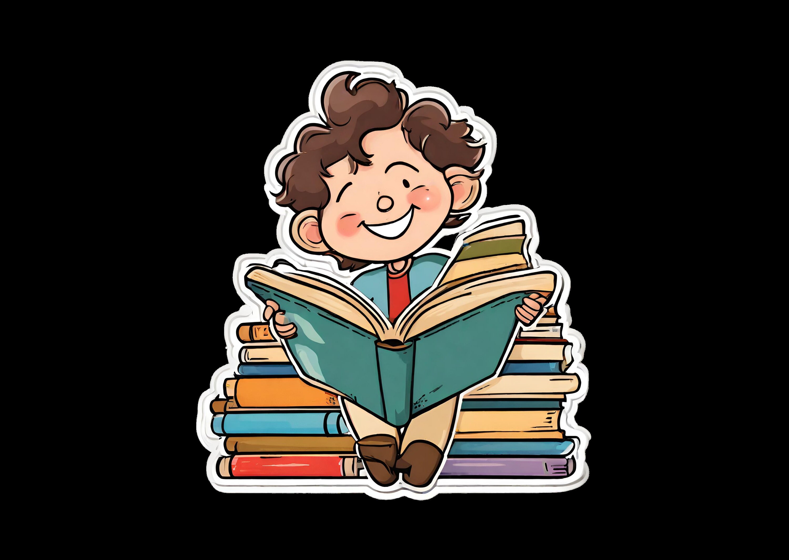 Happy Readers DIY Stickers Pack - 30 PNG Bookish Decals, Instant ...