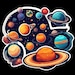 Printable Planets PNG Stickers High-quality Space Journal & Planner ...