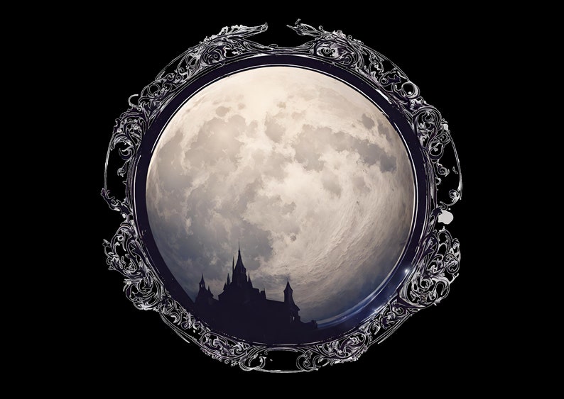 Unique Moon Design PNG Files - 20 High Quality Celestial Stickers for ...