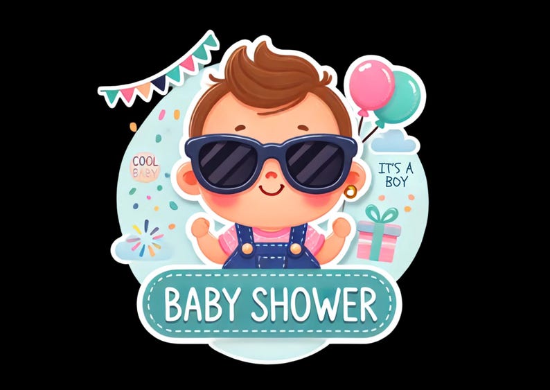 Baby Stickers: 19 Adorable Printable Sticker Designs for Boy & Girl ...