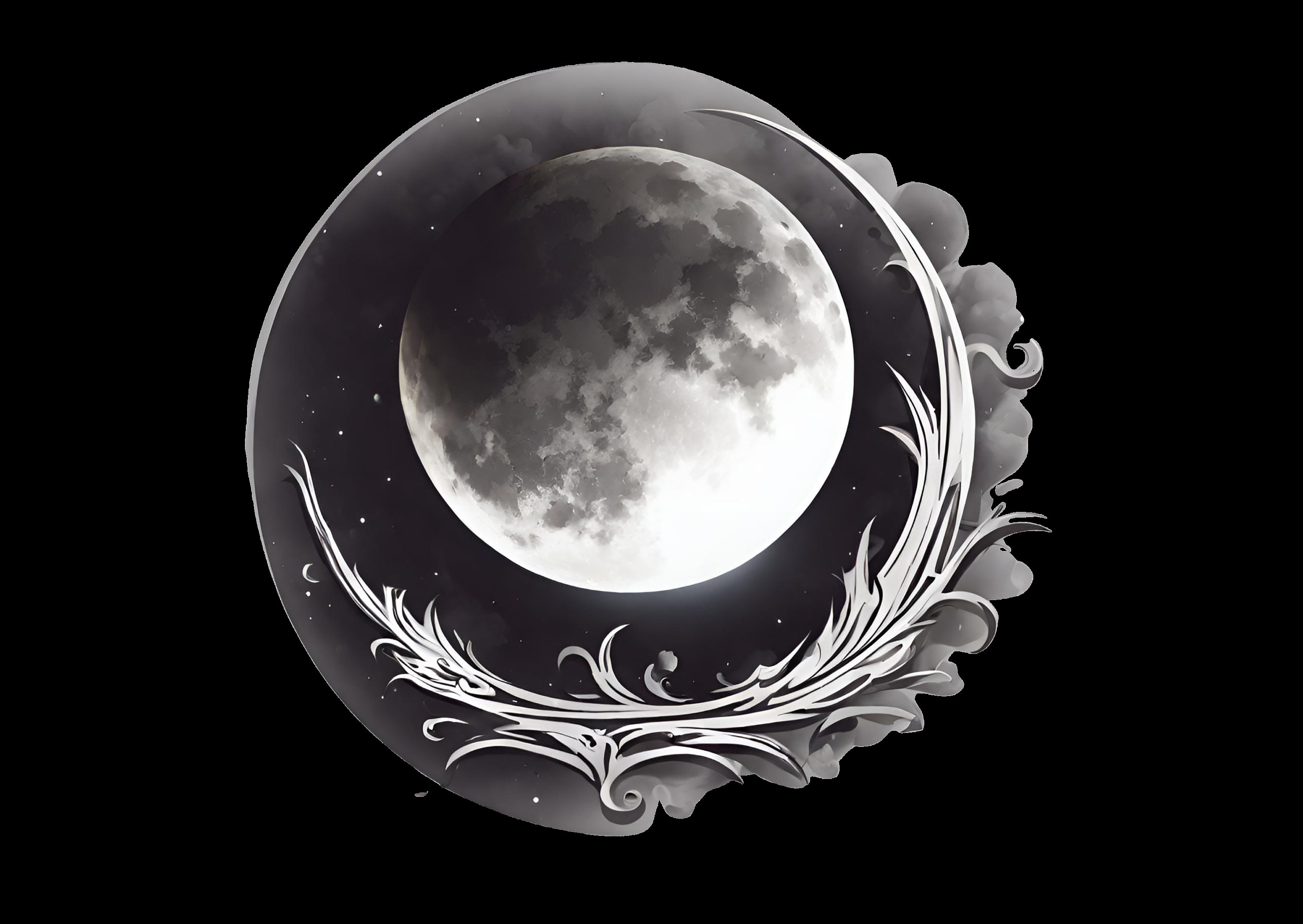 Unique Moon Design PNG Files - 20 High Quality Celestial Stickers for ...