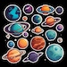 Printable Planets PNG Stickers High-quality Space Journal & Planner ...