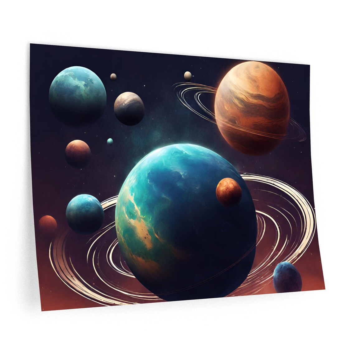 Planets Decal - Easy Apply Indoor Wall Decal, Universe-themed Boys ...