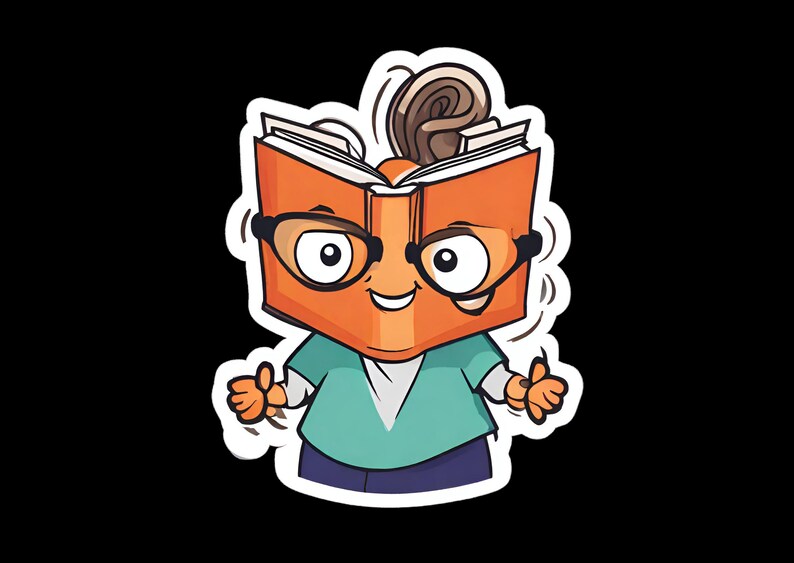 Happy Readers DIY Stickers Pack - 30 PNG Bookish Decals, Instant ...
