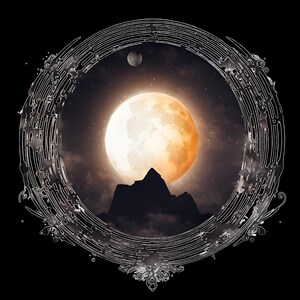 Unique Moon Design PNG Files - 20 High Quality Celestial Stickers for ...
