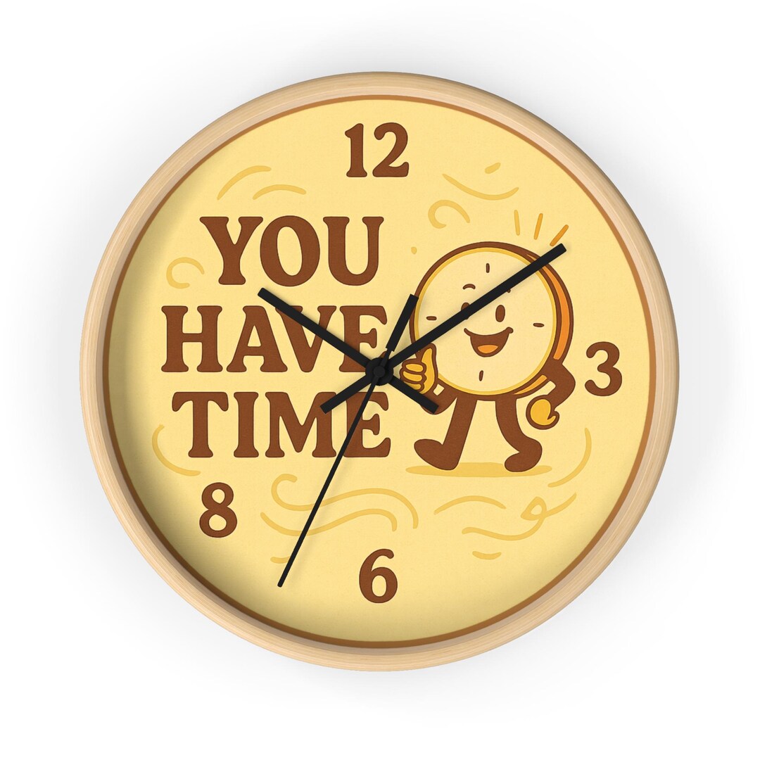 Whimsical Wall Clock - Motivational Decor for Home Office, Gift for ...