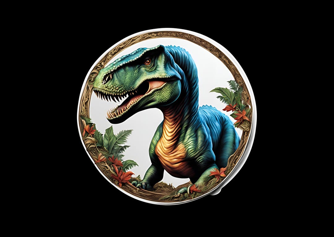 23 Printable Dinosaur Stickers for Creative Crafts, Great for Birthday ...