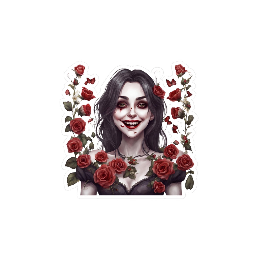 High Quality Vinyl Vampire Lady Decals - Scratch Resistant, Water ...