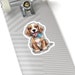 Cute Dog Sticker Glossy K9 Vinyl Decal, Durable Indoor Decor for Pet ...