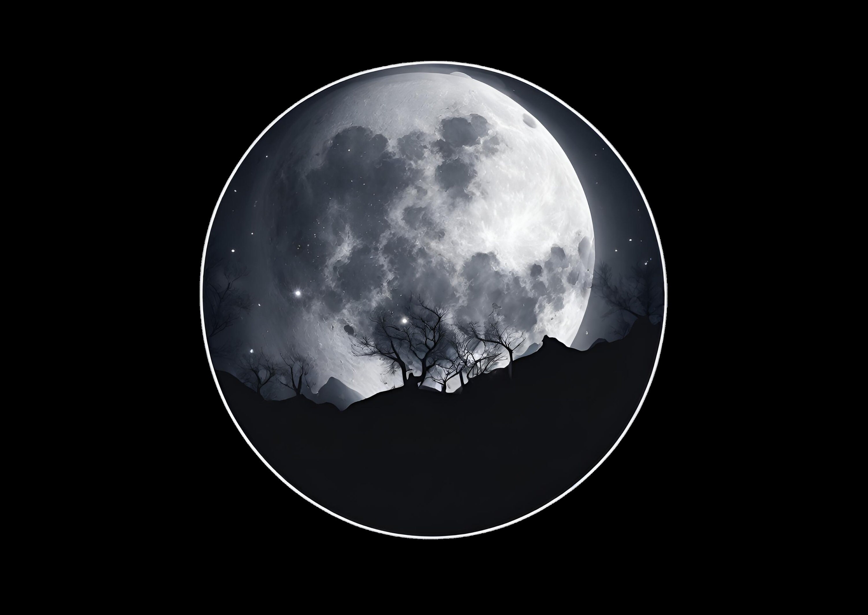 Unique Moon Design PNG Files - 20 High Quality Celestial Stickers for ...