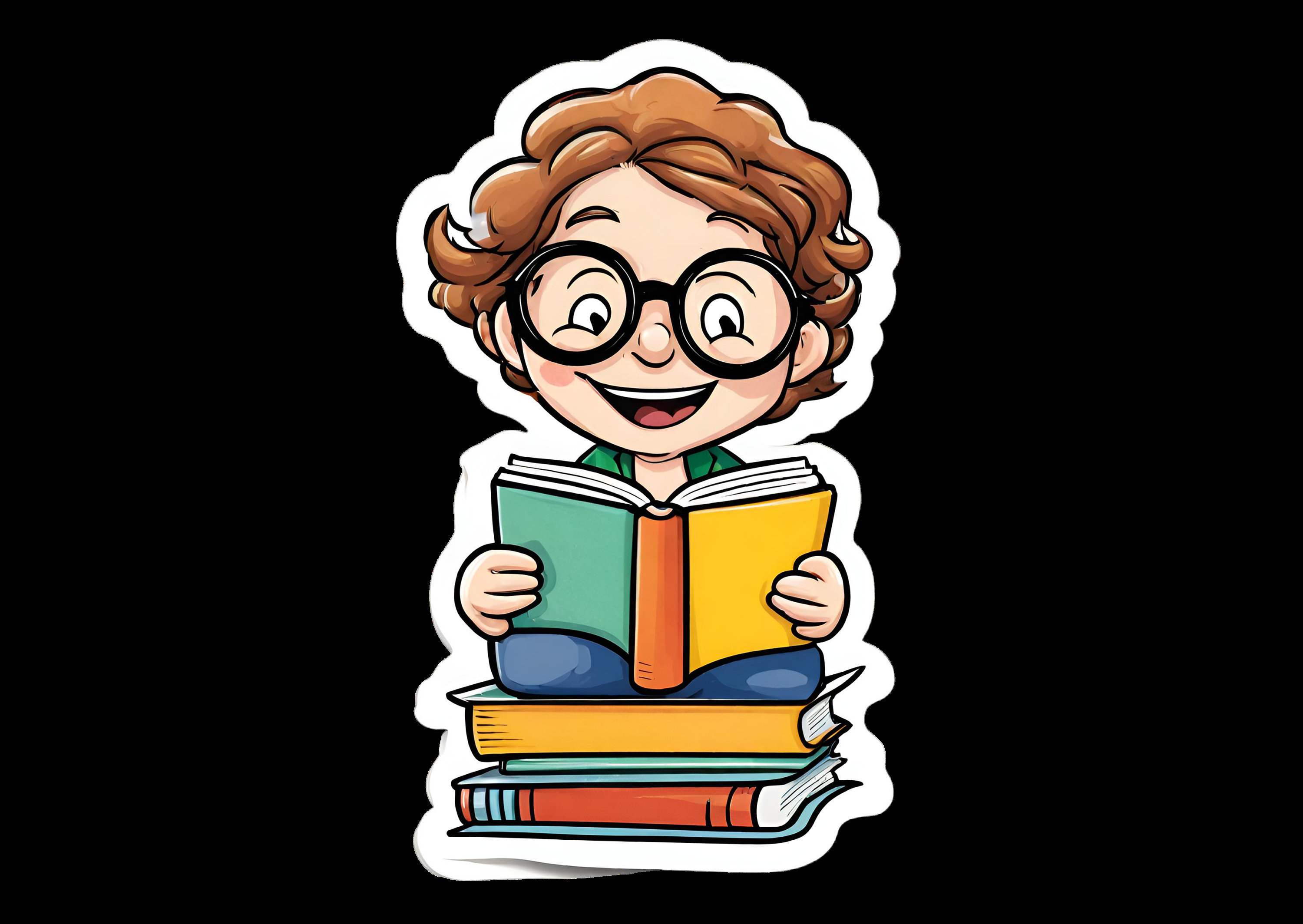 Happy Readers DIY Stickers Pack - 30 PNG Bookish Decals, Instant ...