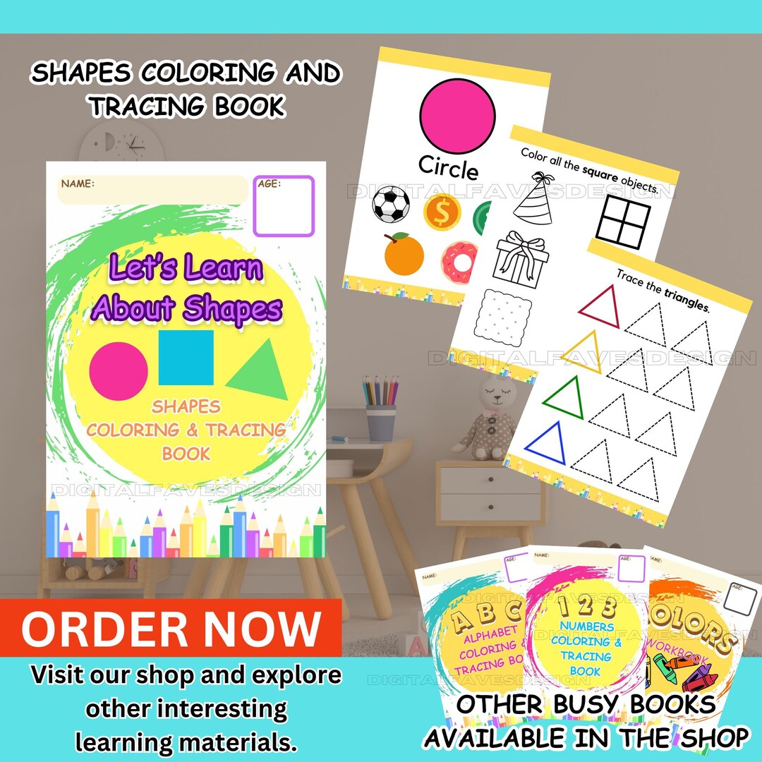 Shapes Learning Book, Shapes Learning Materials, Learn Shapes, Shapes ...