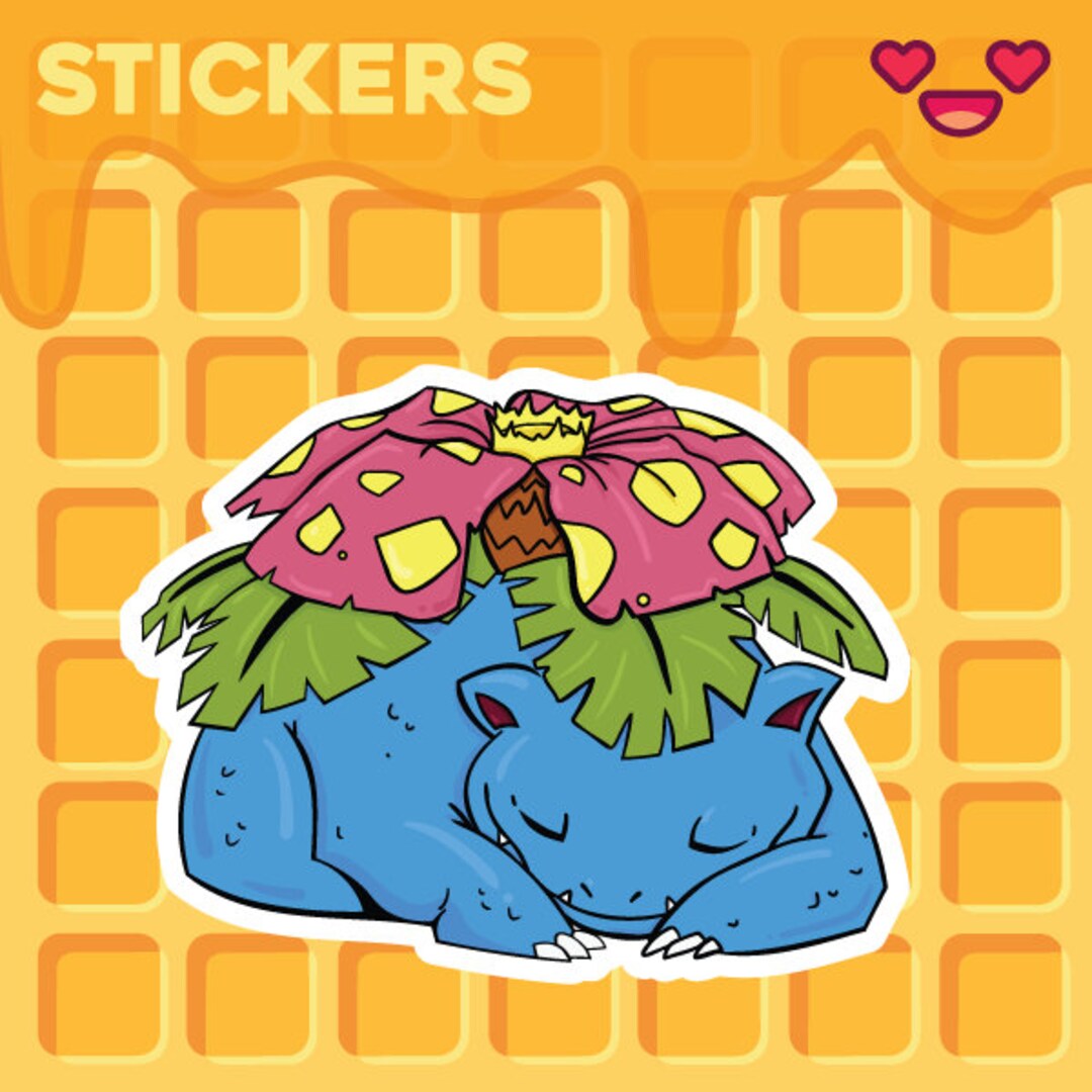 Sleepy Venusaur Sticker - Etsy