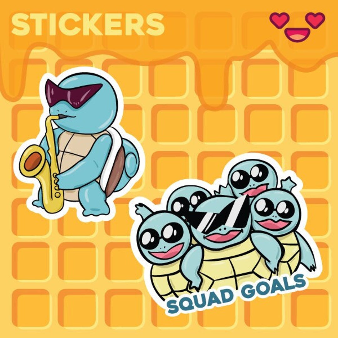 Squirtle Mini Vinyl Pokemon Stickers - Etsy