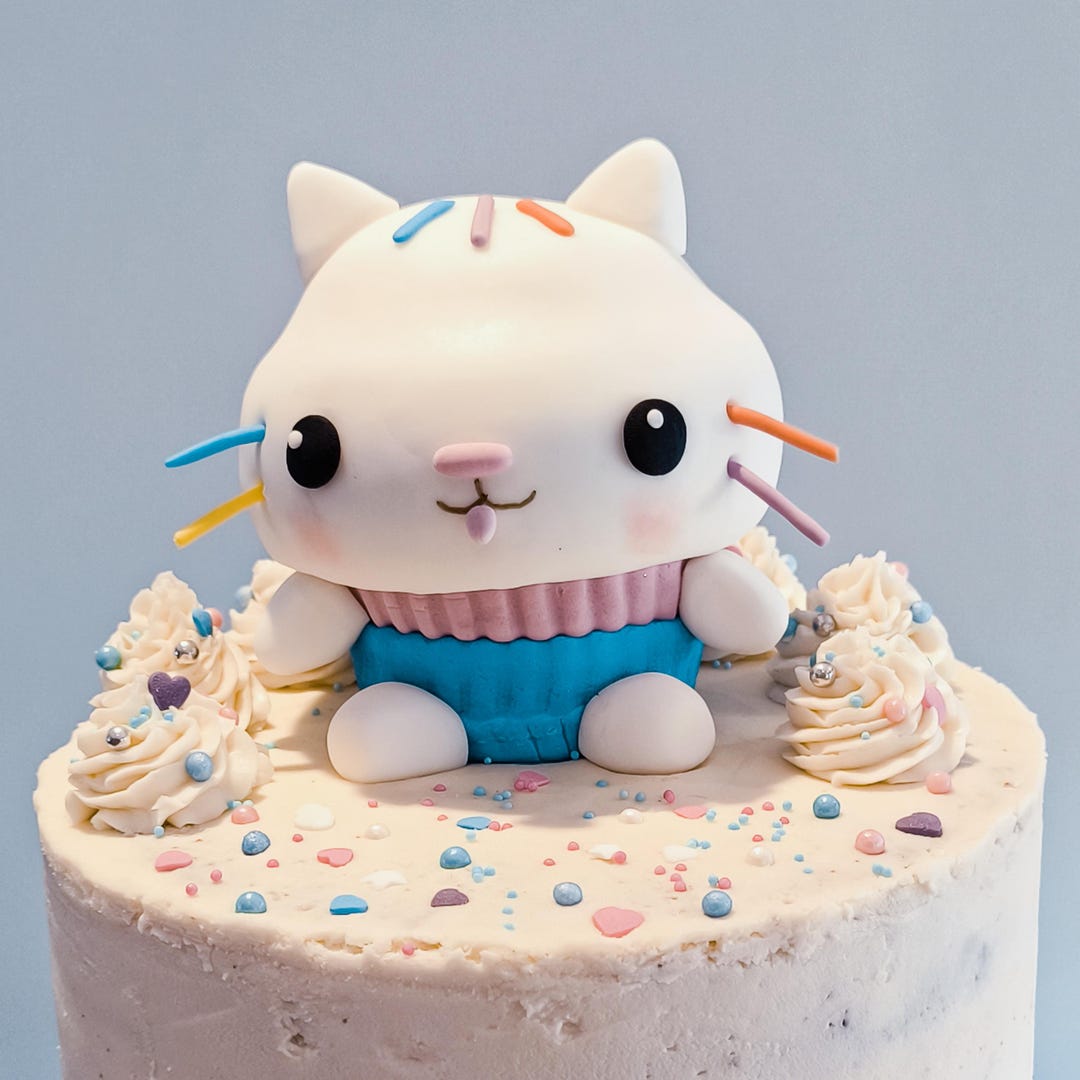 Gabby's Dollhouse Birthday Fondant Cake Topper Cakey - Etsy UK