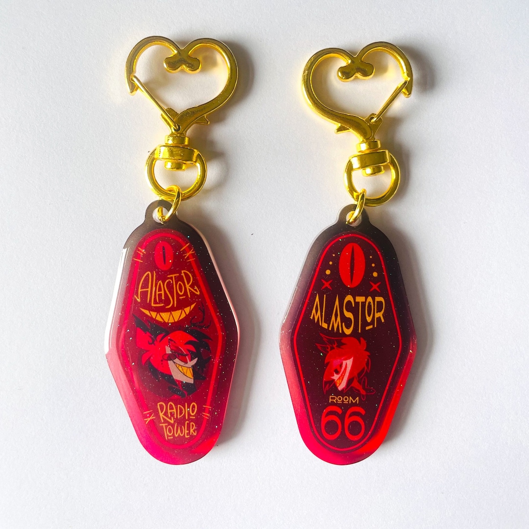 Hazbin Hotel Room Key Hazbin Keychains Alastor Keychains Hazbin ...