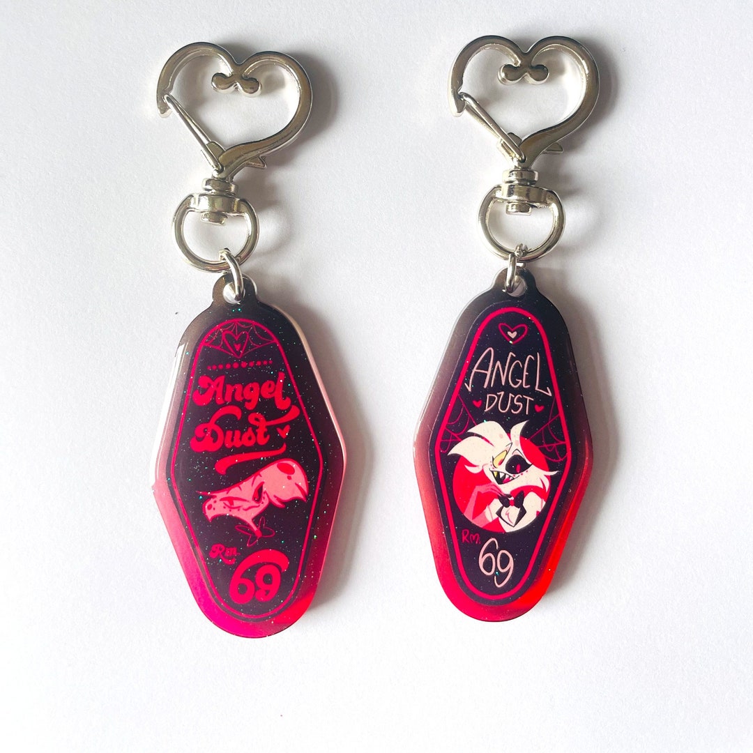 Hazbin Hotel Room Key Hazbin Keychains Angel Dust Keychains Angel Dust ...