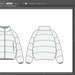 Puffer Jacket Technical Drawing - Etsy