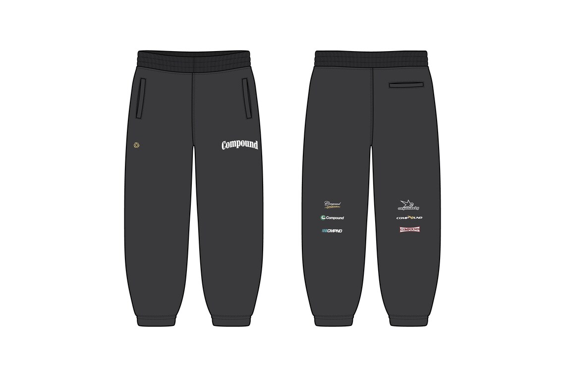 Oversized Sweatpants Technical Drawing - Etsy