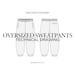 Oversized Sweatpants Technical Drawing - Etsy