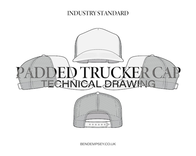 Trucker Hat Tech Pack - Etsy Canada
