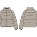 Puffer Jacket Technical Drawing - Etsy
