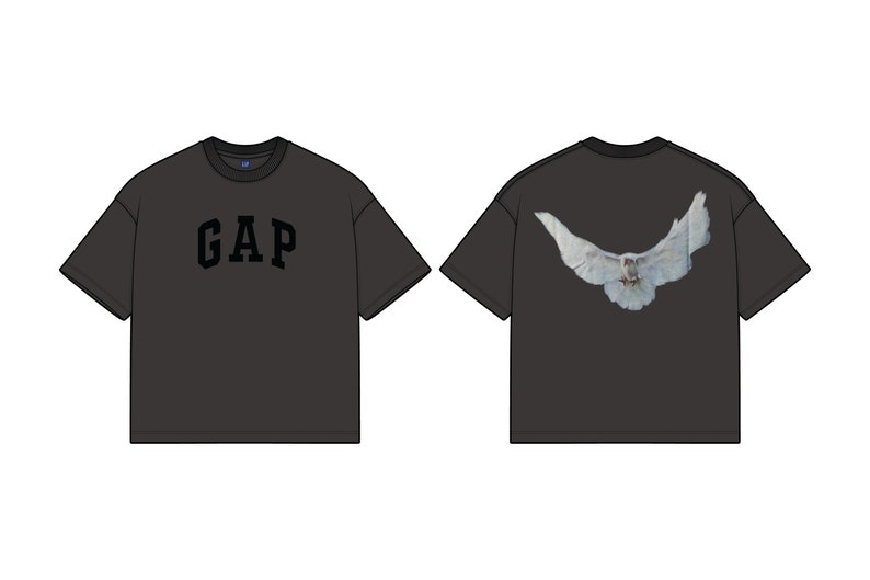 Boxy Fit T-shirt Technical Drawing - Etsy