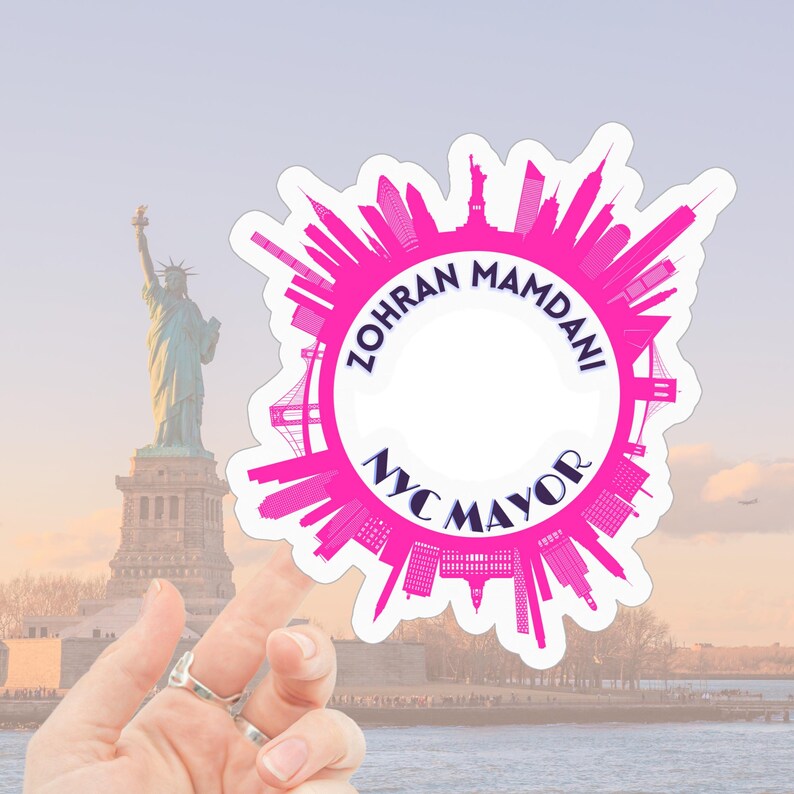 Zohran Mamdani NYC Mayor Campaign Big Four-sticker Set – 6x6 Sheet With ...