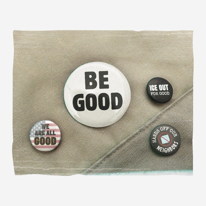 Anti-ice Resist Activist Pin, Immigration Justice Protest Badge ...