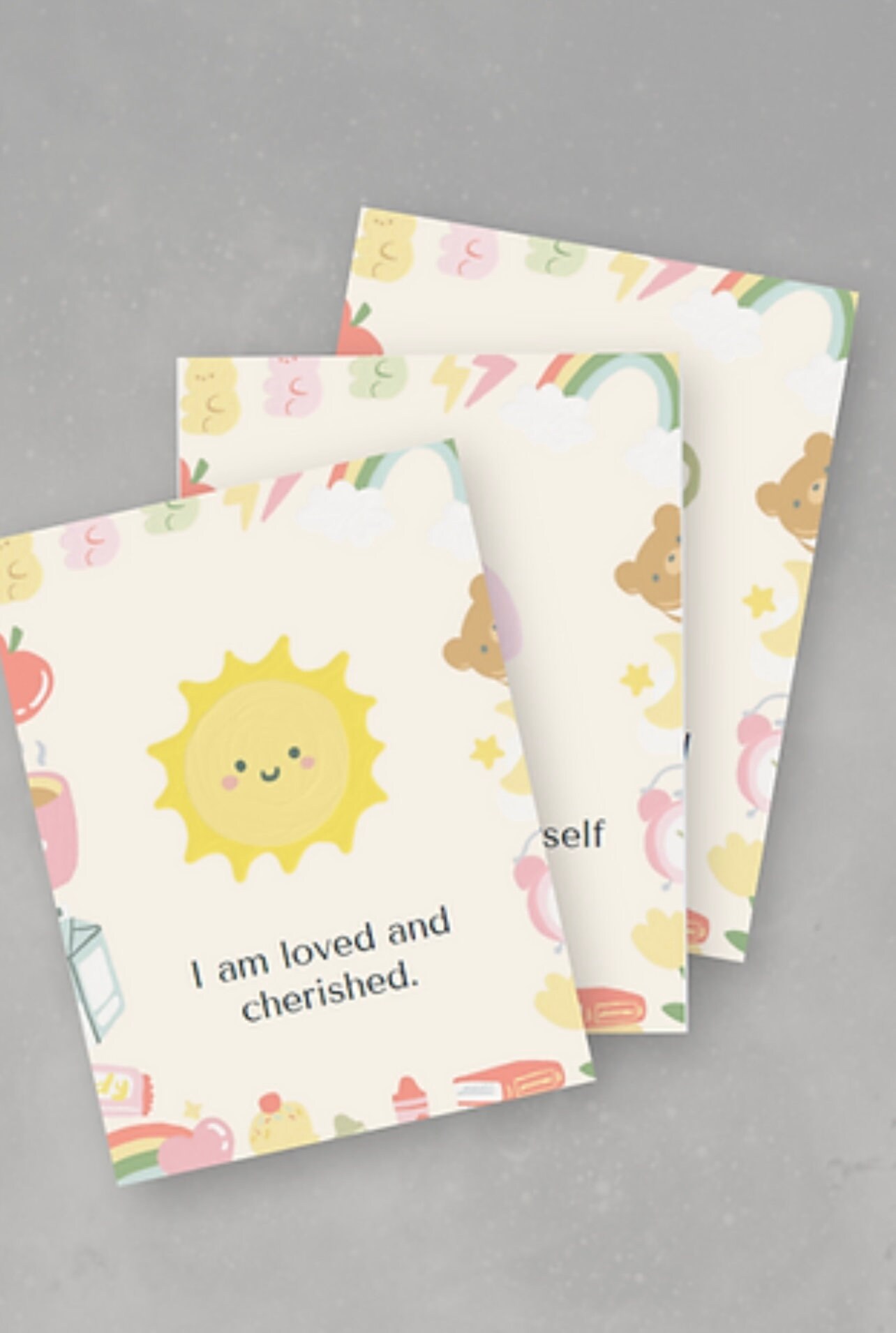 40 Childrens Printable Affirmation Cards/ Inspire Confidence Positivity ...