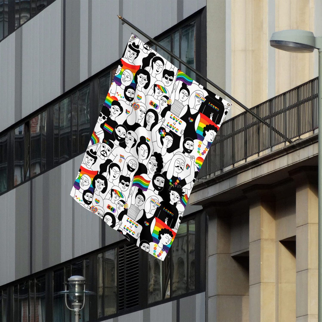 Pride Gay Collage Flag, Flags for Parades, Parties, and Office Desk ...