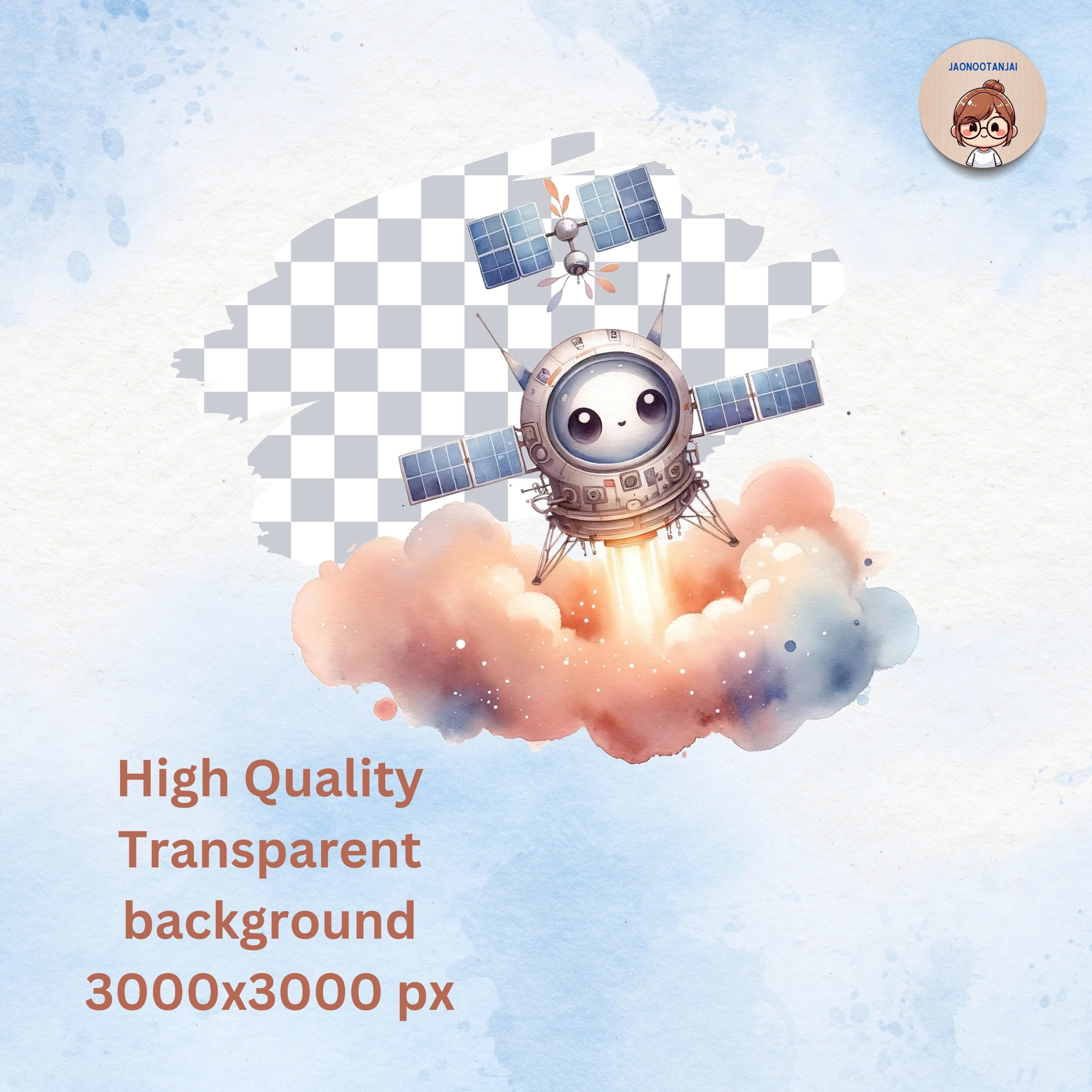 Watercolor Space Clipart, Astronaut Clipart,spacecraft Png ...