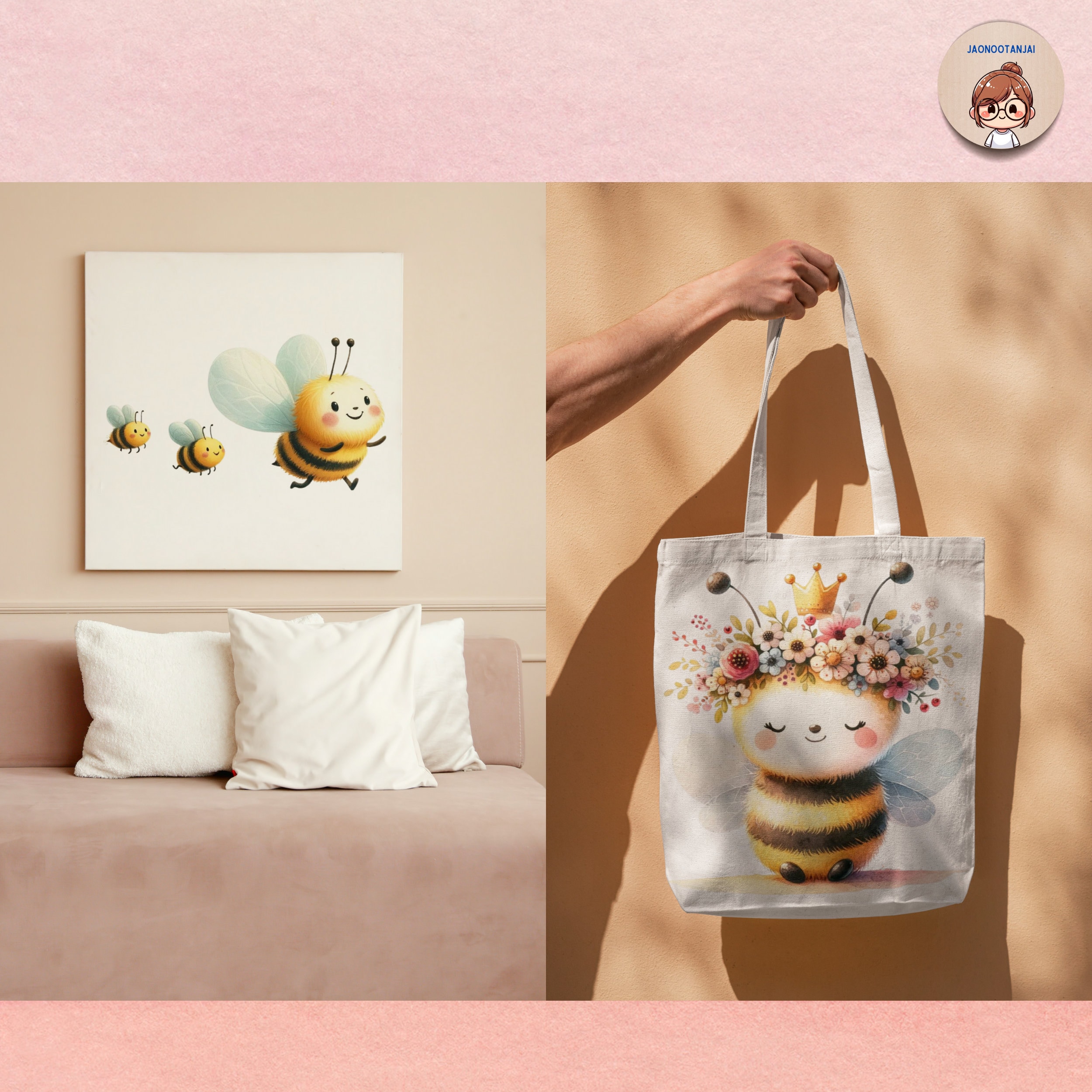 Watercolor Honey Bee Clipart ,cute Bee Png,bee Carry Honeycomb Clipart ...