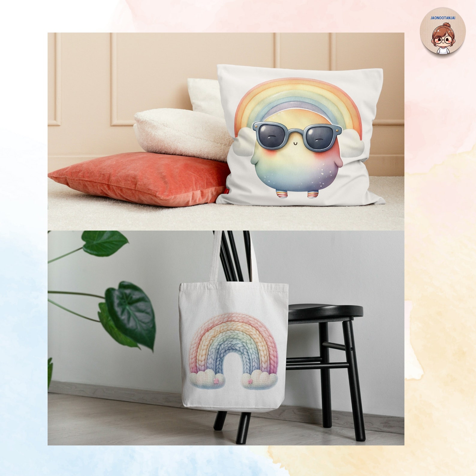Watercolor a Cute Rainbow Clipart,smile Rainbow Png,nursery Art,baby ...