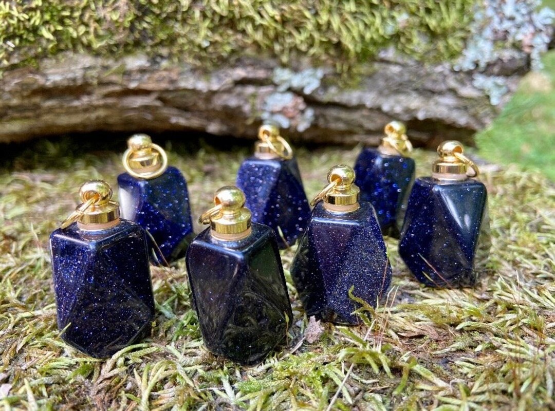 Midnight Sparkling Urn/elixir Pendant - Etsy