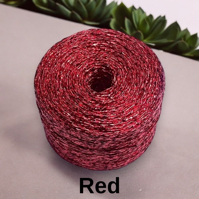 Metallic Raffia Yarn , Shiny Craft Supplies for Crochet Projects ...