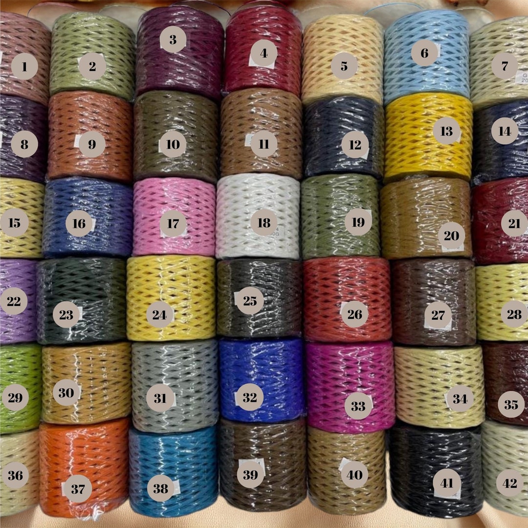 Natural Raffia Yarn , Premium Washable Crochet Fiber , Eco-friendly ...