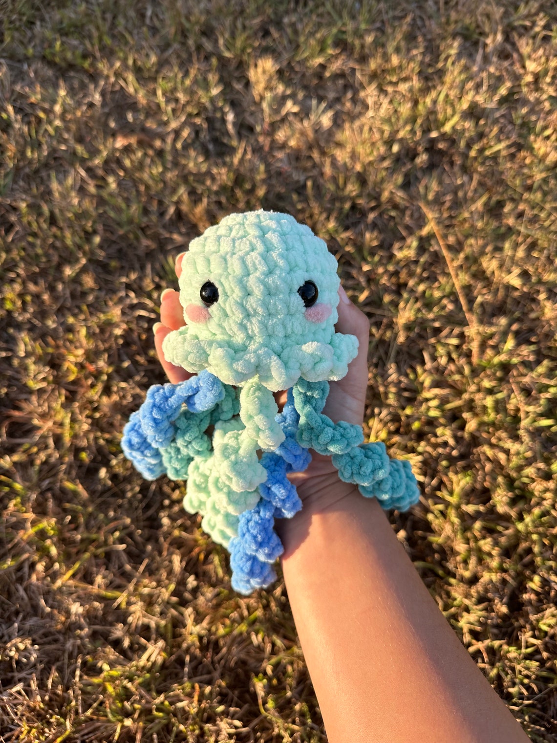 Cute Soft Crochet Jellyfish Adorable Amigurumi Handmade Plushie - Etsy