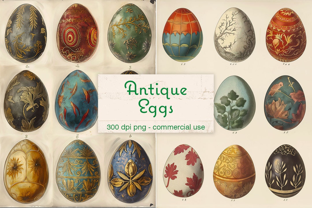 Easter Egg Clipart, Digital Clip Art Image Files, Ai Generated Art ...